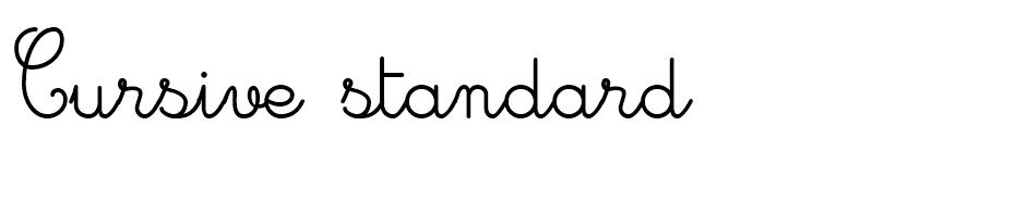Cursive standard font - Cursive standard font download